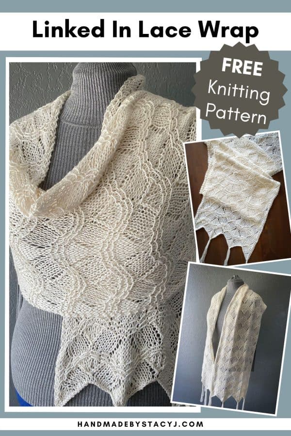 Linked in Lace Wrap - Handmadebystacyj