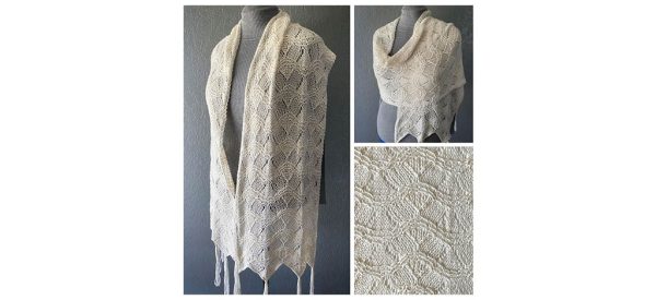 Linked in Lace Wrap - Handmadebystacyj