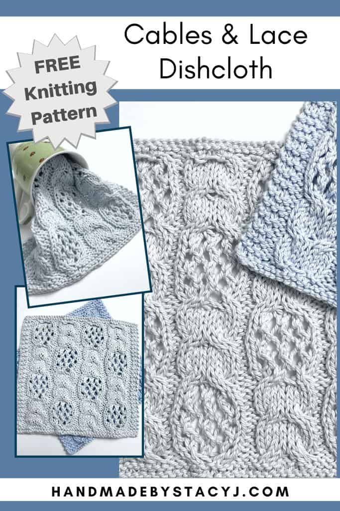 Cables & Lace Dishcloth - Handmadebystacyj