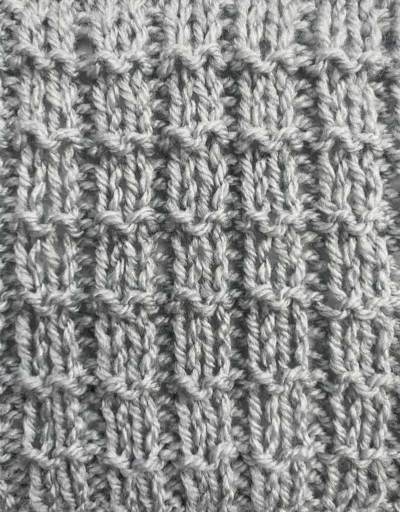 How to knit the Waffle Stitch
